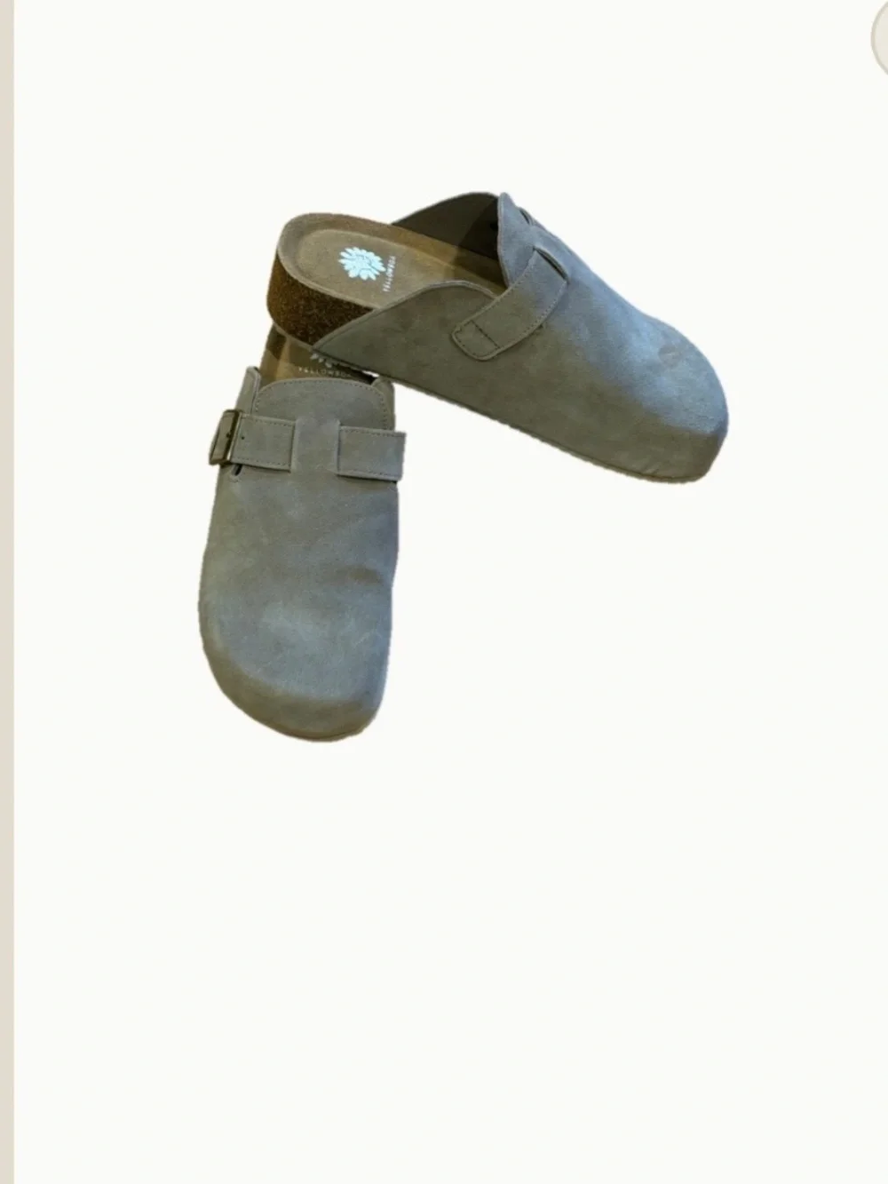 Yellow Box | Shoes | New Yellow Box Taupe Beige Gen Suede Wedge Clog ...